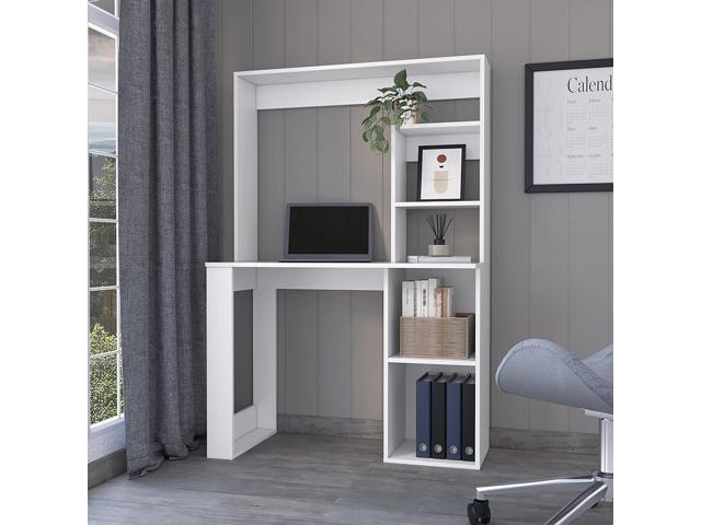 Click here for Ryndon with Hutch Desk  White prices