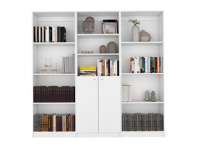 Click here for Oasis 3 Piece Living Room Set with 3 Bookcases  Wh... prices