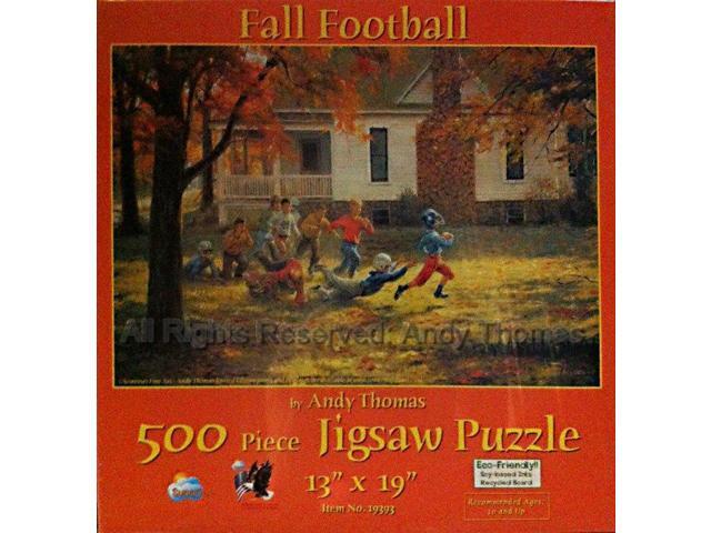 Click here for Fall Football 500 Piece Jigsaw Puzzle by Andy Thom... prices