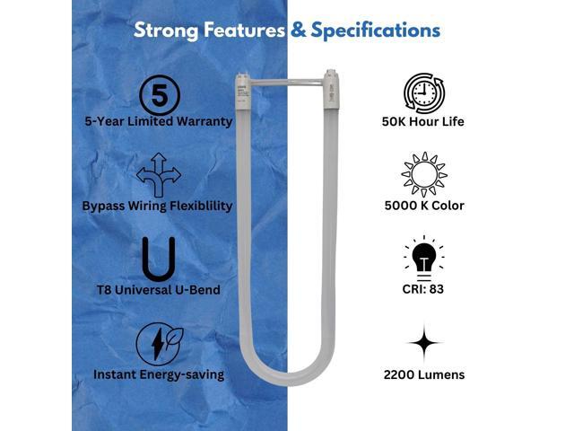 Click here for Ushio 3000733 Ubiquity LED T8 Universal U-Bend 24i... prices