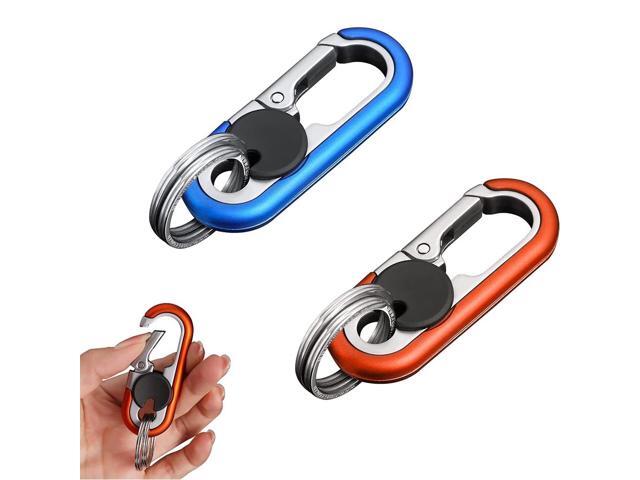 Click here for 2 pcs Mens Car Keychains Double Ring Design High-e... prices