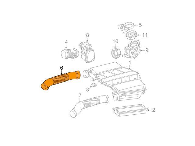 Click here for Paiying 1 Pair Side Air Intake Hose For Mercedes-B... prices