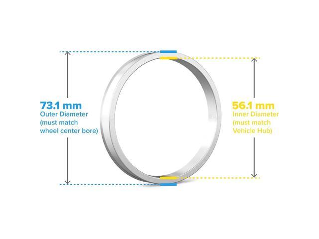 Click here for Yassdwbn 4Pcs 73.1 To 56.1 Mm Aluminium Alloy Car... prices