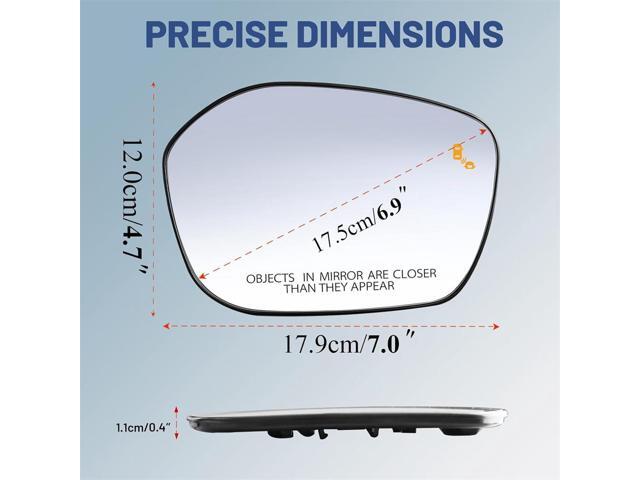 Click here for Yassdwbn Right Passenger Heated Mirror Glass W/ Bl... prices