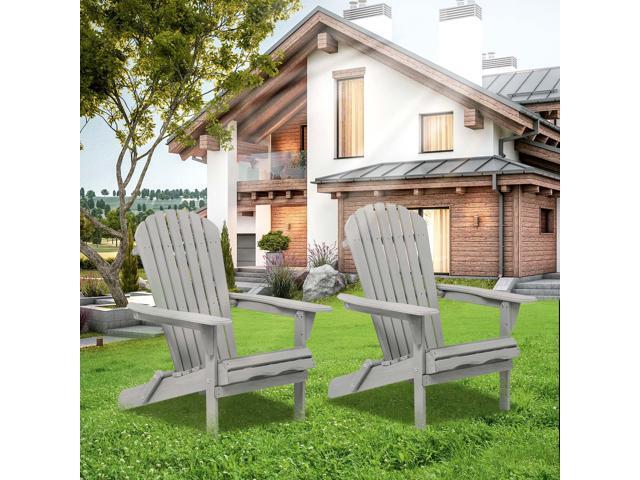 Click here for SUMKEA Patio Chair Set of 2 - Folding Adirondack C... prices