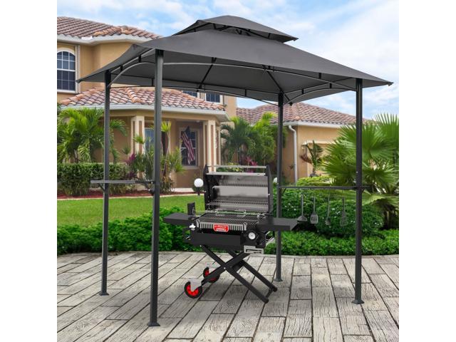 Click here for Aukfa 8x5 Outdoor Modern Steel Grill Gazebo with H... prices