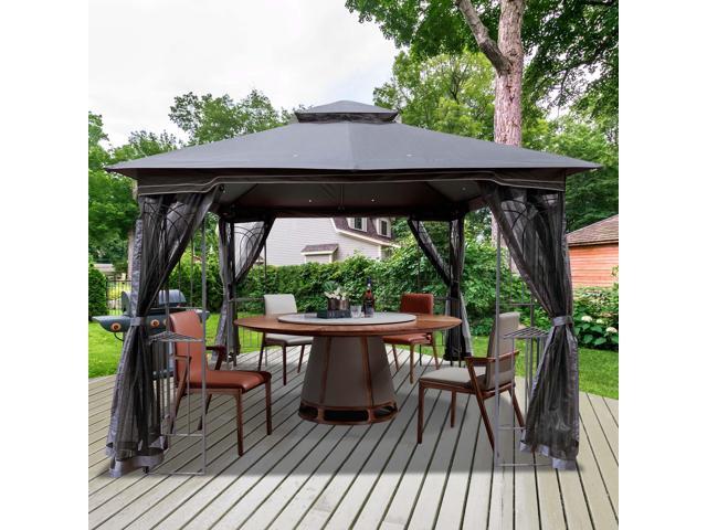Click here for Aukfa Outdoor Patio Gazebo Canopy Tent - 10x10 FT... prices