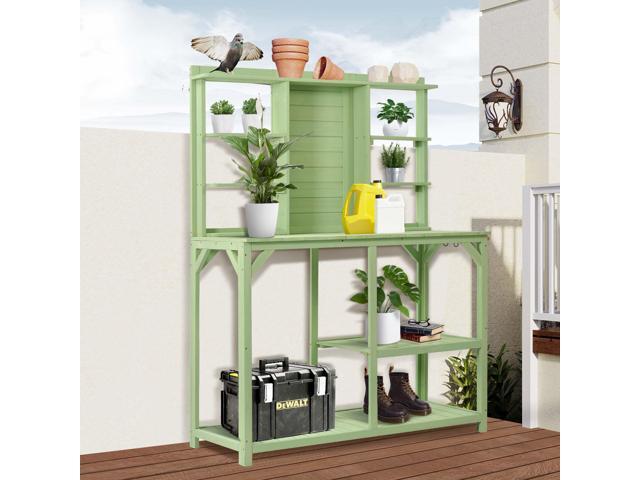 Click here for Aukfa 64.6 Wood Workstation Outdoor Potting Bench... prices