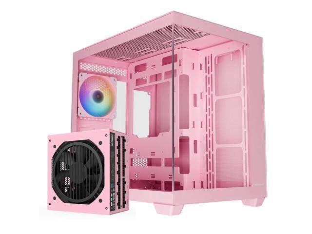 Click here for Vetroo AL900 Pink ATX PC Case with 1000W Pink Powe... prices