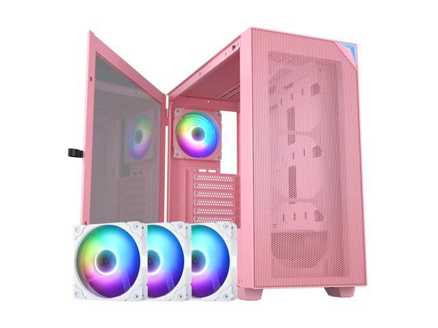 Click here for VETROO AL800 Full Tower Pink PC Computer Case - 3... prices