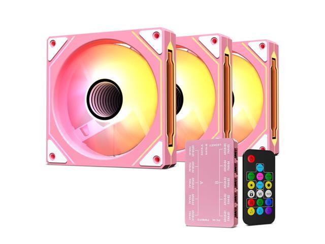 Click here for Vetroo Pink LF120 3-Pack Infinite Mirror PC Fan 12... prices