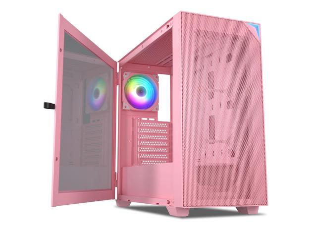 Click here for Vetroo AL800 Pink E-ATX Full Tower PC Gaming Case... prices
