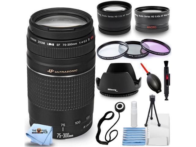 Click here for Canon EF 75-300mm f/4-5.6 III Lens (Black) White B... prices