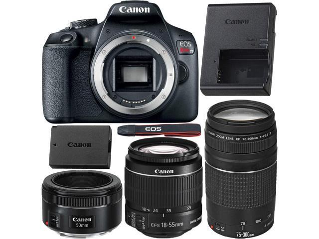 Click here for Canon EOS Rebel T7 DSLR with 18-55mm + 75-300mm +... prices