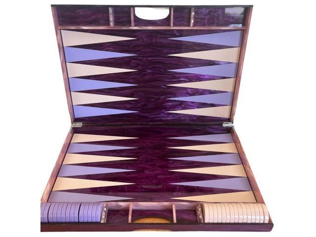 Click here for Lucite Acrylic Backgammon Set 18 Large Premium Boa... prices