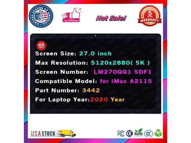 Click here for NUOLAISUN NEW LM270QQ1 SD F1 for iMac 27 A2115 202... prices