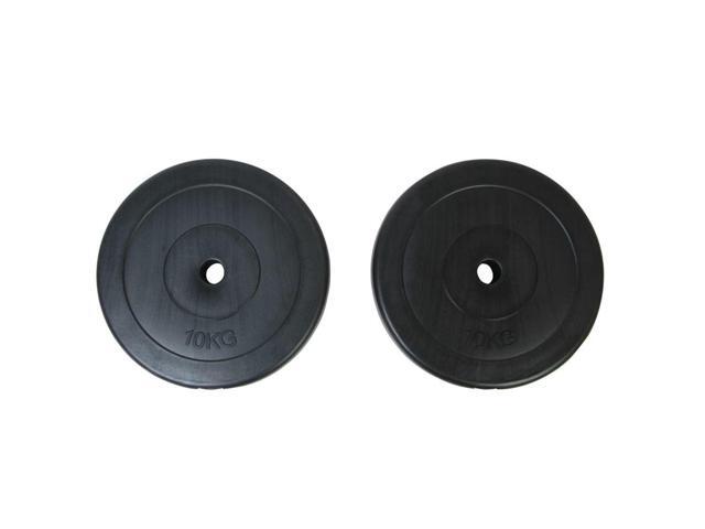 Click here for vidaXL 2 x Weight Plates 22 lb - Black prices
