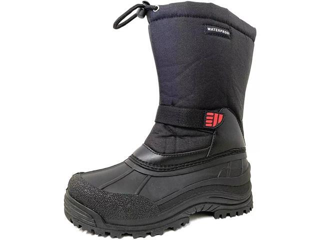 Click here for Mens Snow Boots Hook-and-loop Winter Boots  Black-... prices