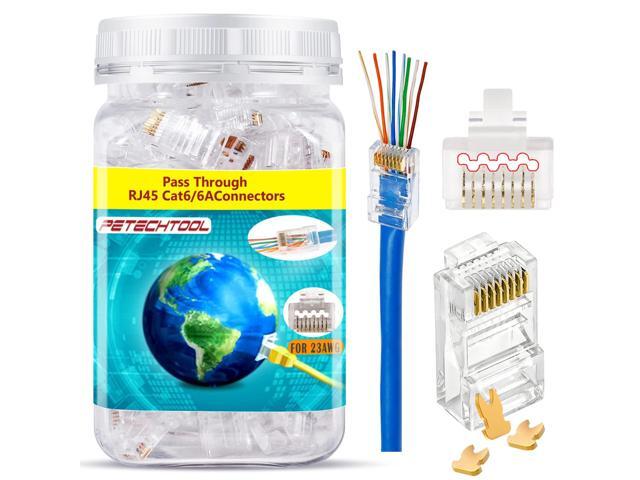 Click here for RJ45 23AWG Cat6a Cat6 Connector Gold Plated 8P8C P... prices