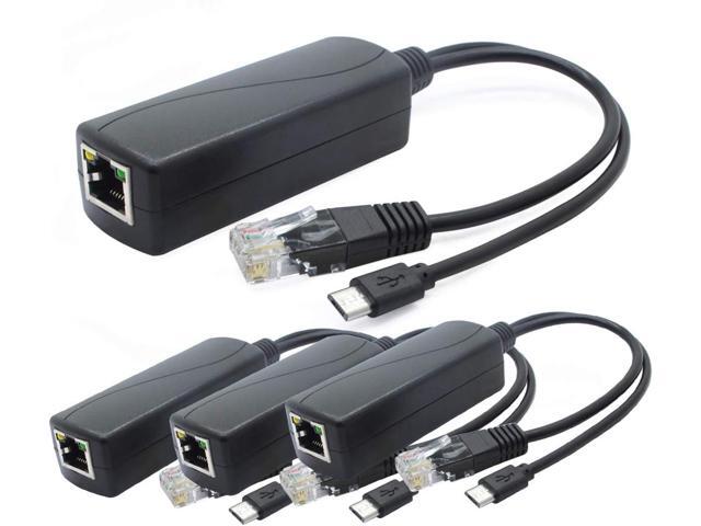 Click here for 4-Pack 5V PoE Splitter  48V to 5V 2.4A Adapter wit... prices