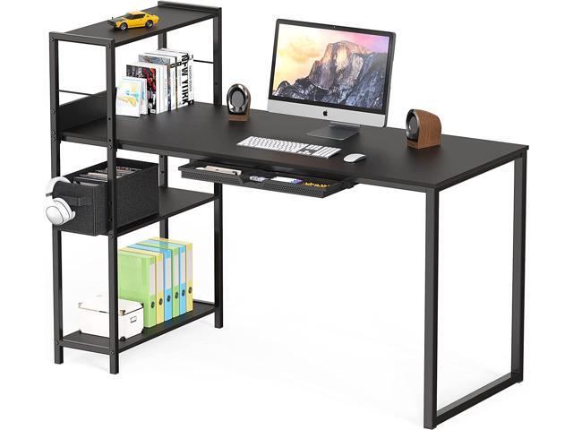 Click here for SHW 46-Inch Mission Desk with Side Shelf  Black prices