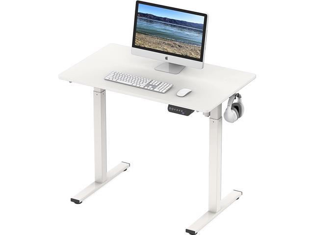 Click here for SHW Height Adjustable Standing Desk  White  100 x... prices