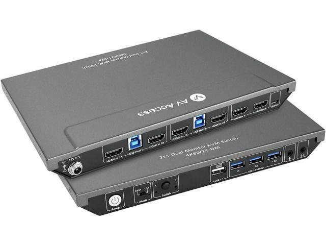Click here for AV Access KVM Switch Dual Monitor 4K@60Hz  USB 3.0... prices