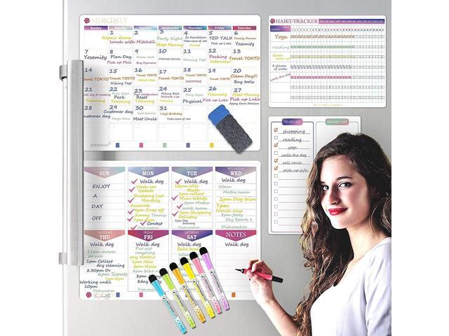 Click here for New! Magnetic Weekly Planner 4 Pack  KYONANO Famil... prices
