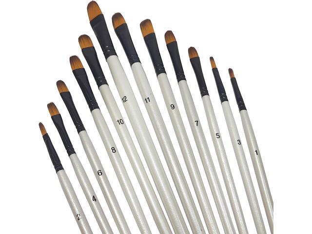 Click here for BrightCraft 12 Filbert Paint Brushes for Watercolo... prices