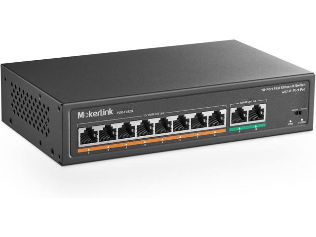 Click here for MokerLink 10 Port PoE Switch with 8 PoE+ Port  2 G... prices