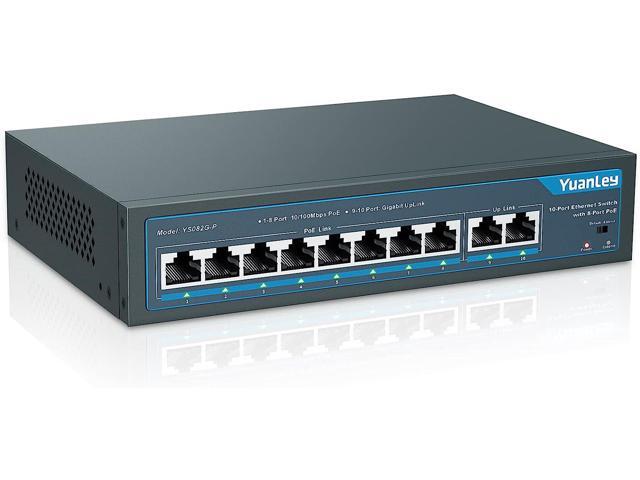 Click here for YuanLey 10 Port PoE Switch  8 PoE Port 100Mbps  2... prices