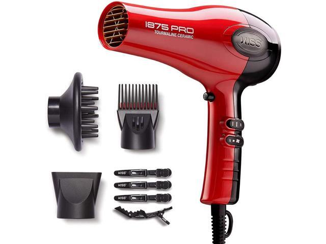 Click here for Kiss 1875W Ceramic Tourmaline Hair Dryer With 7 At... prices