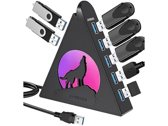 Click here for 7 Port USB Hub  JoyReken USB 3.0 Hub with 2 FT Lon... prices