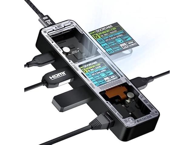 Click here for DOCKCASE Explorer Edition Visual Smart USB C Hub (... prices