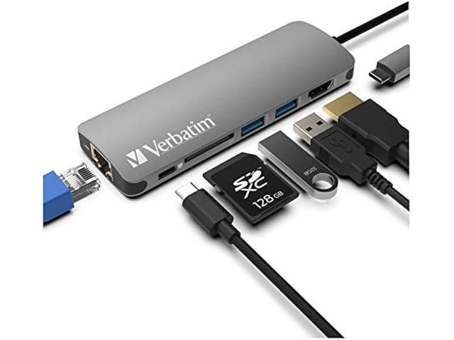 Click here for Verbatim 6-in-1 USB C Hub Adapter with Dongle - 10... prices