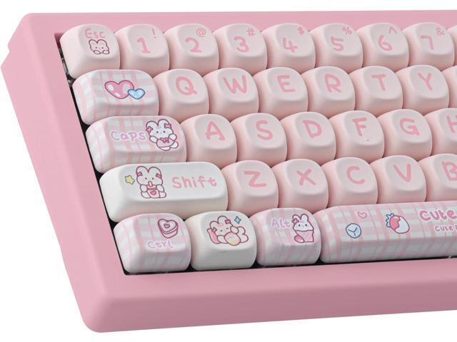 Click here for PBT 148 Keys Cute Keycaps Dye-Sublimation Bunny Ke... prices