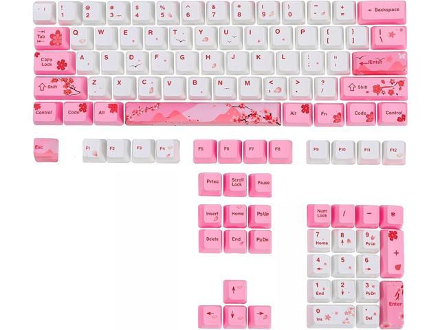 Click here for GTSP 104 Pink Keycaps Cute Japanese Custom Gaming... prices