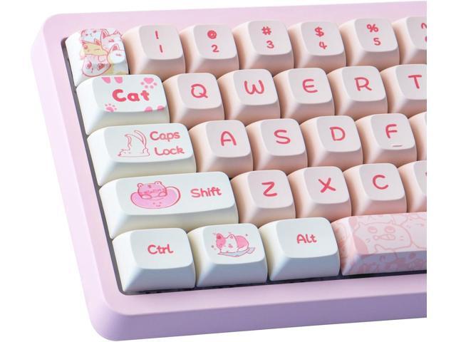 Click here for Hyekit PBT Naughty Cat Keycaps - 133 Keys XDA Prof... prices