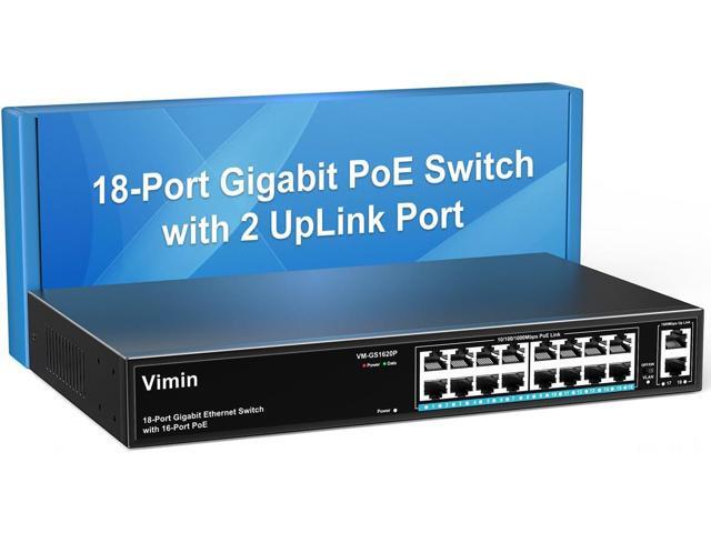 Click here for 16 Port Gigabit PoE Switch with 2 Uplink Gigabit P... prices