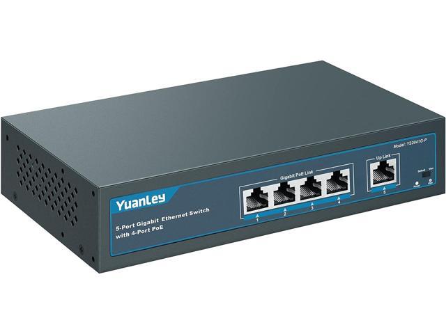 Click here for YuanLey 5 Port Gigabit PoE Switch with 4 Port PoE+... prices