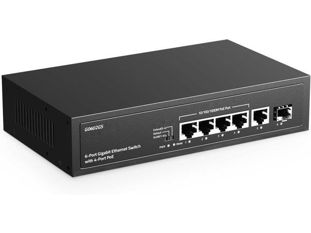 Click here for YuLinca 6 Port Gigabit PoE Switch  4 PoE 1 Uplink... prices