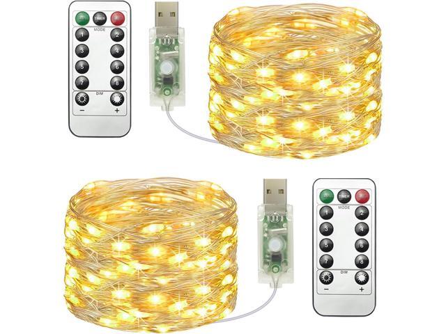 Click here for 2 PacksFairy Lights  39FT 120LED USB Twinkle Light... prices