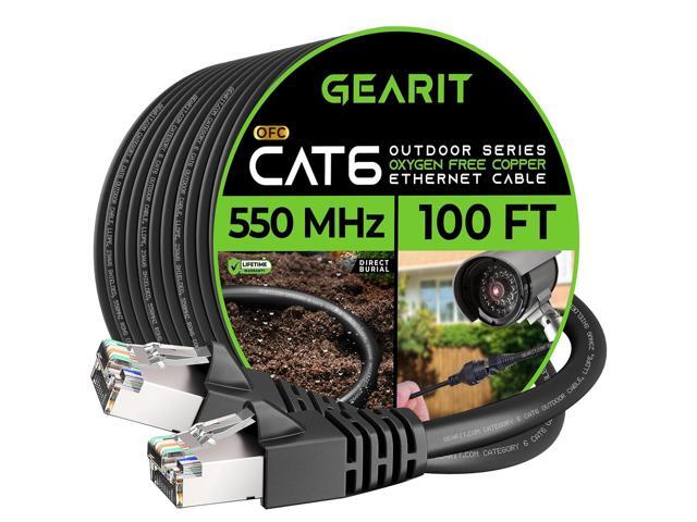 Click here for GearIT Cat6 Outdoor Cable - 100ft Waterproof Direc... prices