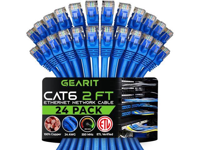 Click here for GearIT 24-Pack  Cat 6 Ethernet Cable Cat6 Snagless... prices