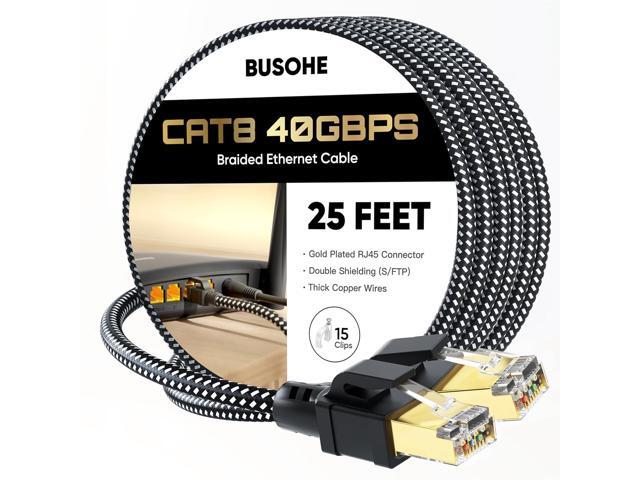 Click here for BUSOHE Cat 8 Ethernet Cable 25 FT  High Speed 40Gb... prices