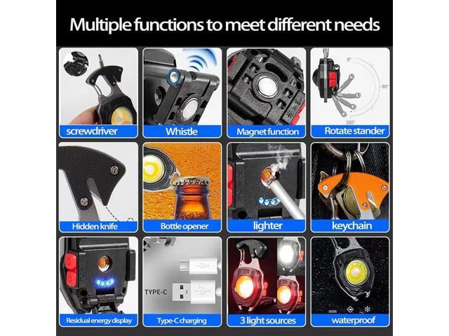 Click here for COB Keychain Work Light Keychain Flashlights 7 Lig... prices