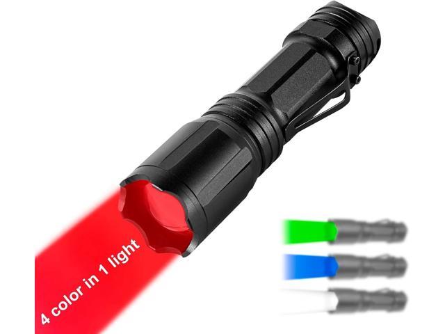 Click here for Upgraded Zoomable Red Flashlight  4 Color in 1 Fla... prices