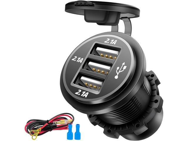 Click here for 12V USB Outlet Wire USB Charger  3 Port 12V/24V Ch... prices