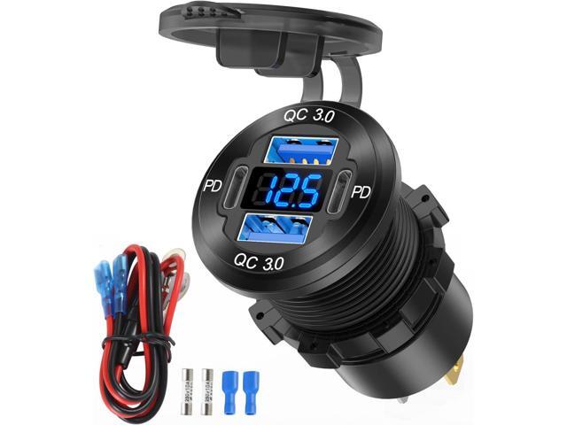 Click here for 12V USB Outlet 4 Port Car Charger PD3.0 and QC3.0... prices