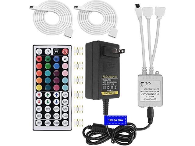 Click here for Hwylizg 2-Port 44 Key IR LED Light Remote RGB Cont... prices